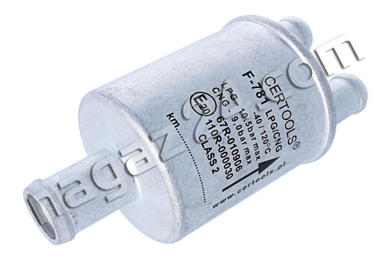 Gas phase filter 16/2x12 mm (polyester, disposable) - CER...